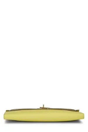 Hermès Epsom Leather Kelly Cut Clutch - Lime