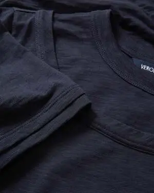 Veronica Beard Damian Double-collar T-shirt