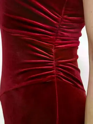 Guess One-shoulder Velvet Jumpsuit