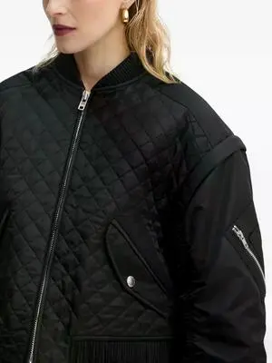 STAND STUDIO Diamond-quilted Bomber Jacket