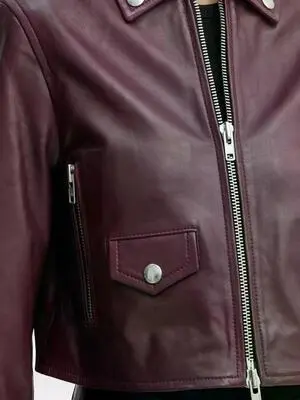 STAND STUDIO Zip-fastening Flap-pocket Leather Jacket