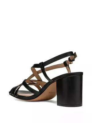 Geox Heeled Leather Sandals