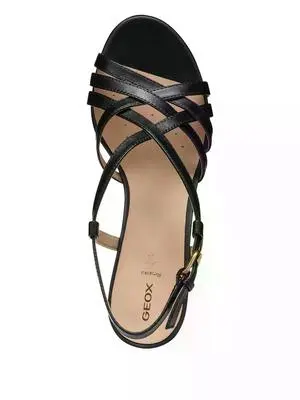 Geox Heeled Leather Sandals
