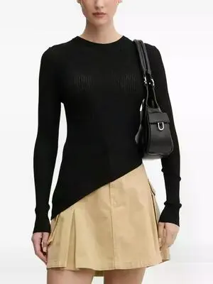 Hugo Ribbed Asymmetric Sweater