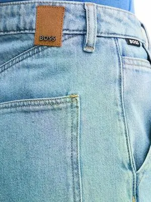 BOSS Cropped Raw-cut Jeans