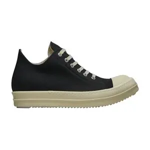 Rick Owens Canvas Low Sneakers - Black