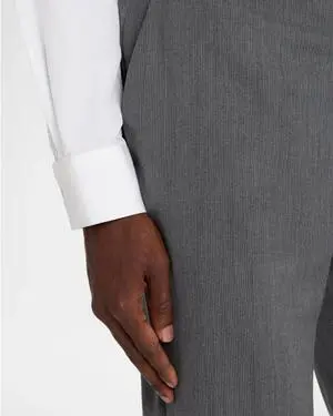 Emporio Armani Wool Tonal Stripe Trousers