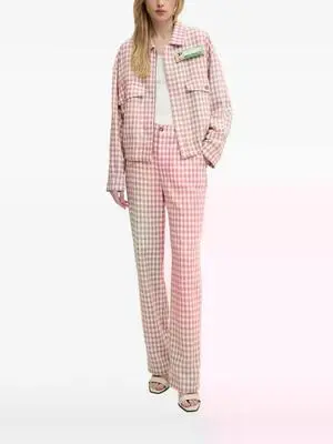 Moschino Gingham-check Flap-pocket Jacket