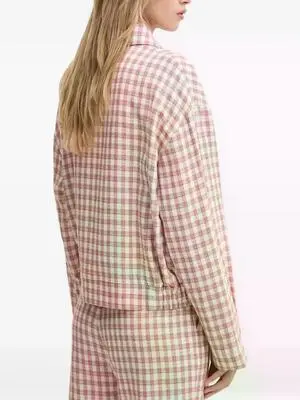 Moschino Gingham-check Flap-pocket Jacket