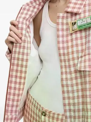 Moschino Gingham-check Flap-pocket Jacket