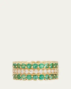 Jamie Wolf 18k Gold, Emerald, And Diamond Ring - Yg