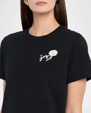 Marc Jacobs Joy Daisy Baby Tee - Black