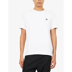 Moose Knuckles Crescent Logo-plaque Cotton-jersey T-shirt Xxl - White