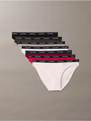 Calvin Klein Modern Logo 7-pack Bikini - Rose Multi
