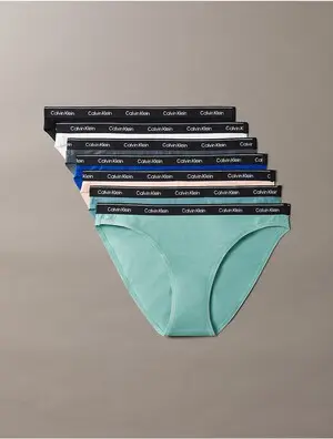 Calvin Klein Calvin Klein Modern Logo 7-Pack Bikini Turquoise Multi