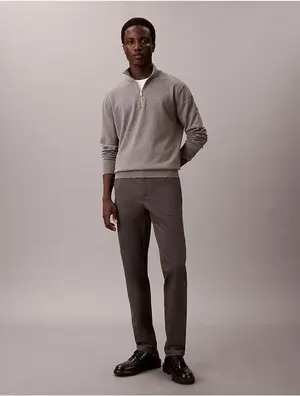 Calvin Klein Cotton Sateen Slim Chino Pants - Dark Grey