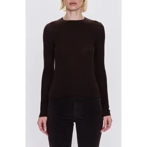 PISTOLA Juno Rib Merino Wool-blend Top - Mocha