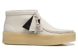 Clarks Wallabee Cup Nubuck Boot - White