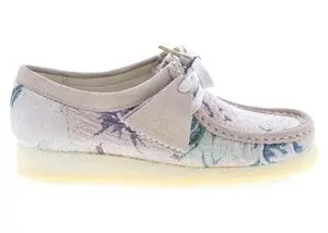 Clarks Originals Wallabee Floral Suede - Grey