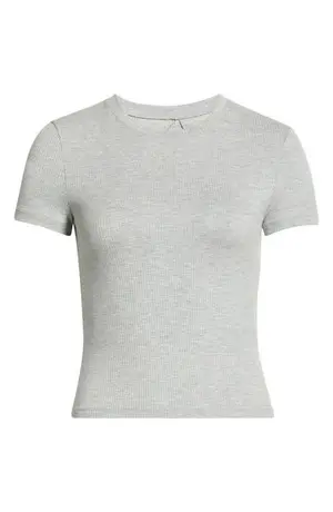 UGG Miriam Rib Baby T-shirt - Grey Heather