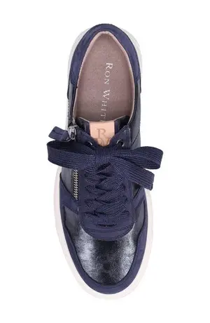 Ron White Ophira Leather Sneakers - Midnight