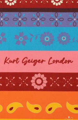 Kurt Geiger Folk Print Square Scarf