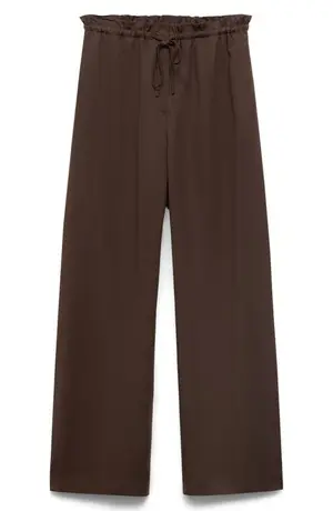 Mango Drawstring Wide-leg Tencel Lyocell Pants