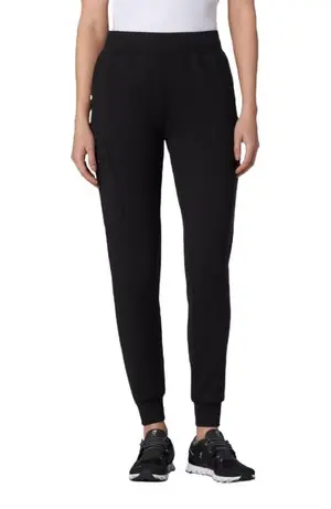 JAANUU JAANUU Rubi 6-Pocket Slim Knit Scrub Jogger Black