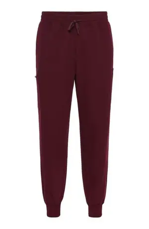 JAANUU Osmo 8-pocket Classic Scrub Jogger - Burgundy