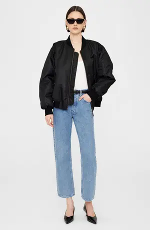ANINE BING Leon Bomber Jacket - Black