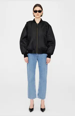 ANINE BING Leon Bomber Jacket - Black