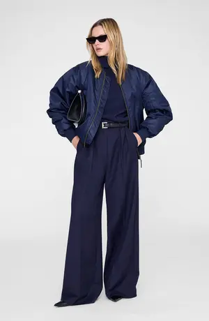 ANINE BING Leon Bomber Midnight Blue
