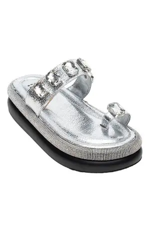 PROLOGUE SHOES Evans Jeweled Platform Sandal