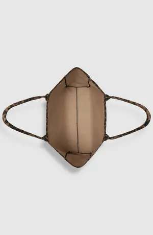 ANINE BING Leo Canvas Tote Bag - Black/brown Leopard
