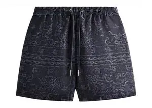 Kith Panelled Bandana Active Short - Black