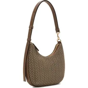Mango Logo Jacquard Shoulder Bag