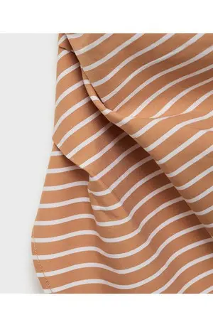 Mango Asymmetric Stripe Sleeveless Top