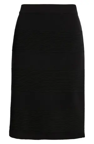 Misook Ottoman Stitch Pencil Skirt