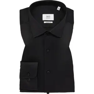1863 BY ETERNA Luxury Modern Fit Non-iron Dress Shirt - Black