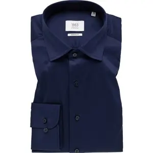 1863 BY ETERNA Luxury Modern Fit Non-iron Dress Shirt - Navy