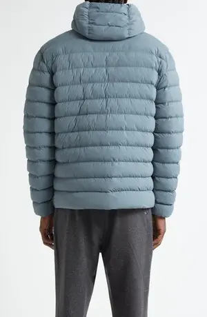 Herno Stretch Nylon Packable Hooded Jacket - Peacock Blue