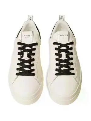 TWINSET Leather Platform Sneakers