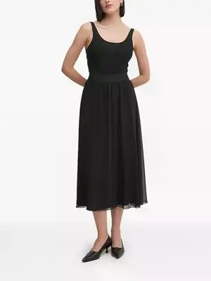JOOP! Elastic Waistband Midi Skirt - Black