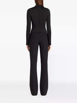 COURREGES Cropped Zip-up Jacket - Black
