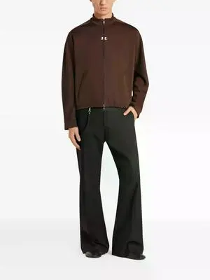 COURREGES Zip-up Track Jacket - Brown