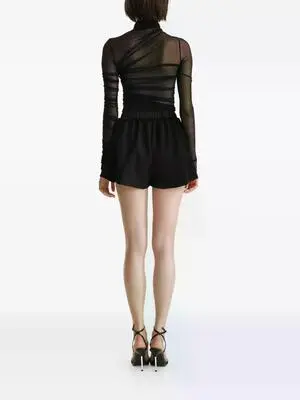 2310 STUDIO Draped Mesh Top