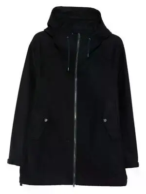 Herno Hooded Zip-front Coat - Blue