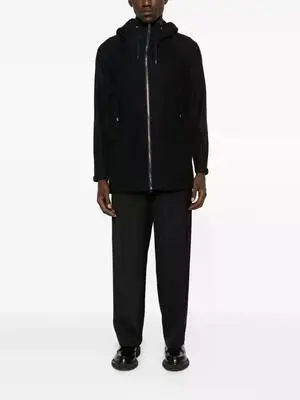 Herno Hooded Zip-front Coat - Blue