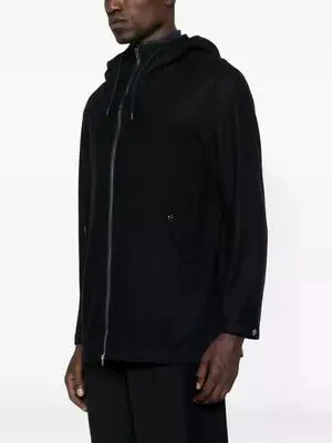 Herno Hooded Zip-front Coat - Blue