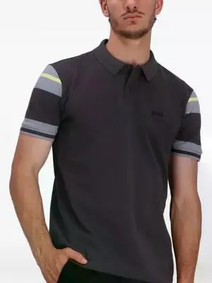BOSS Striped-detail Polo Shirt